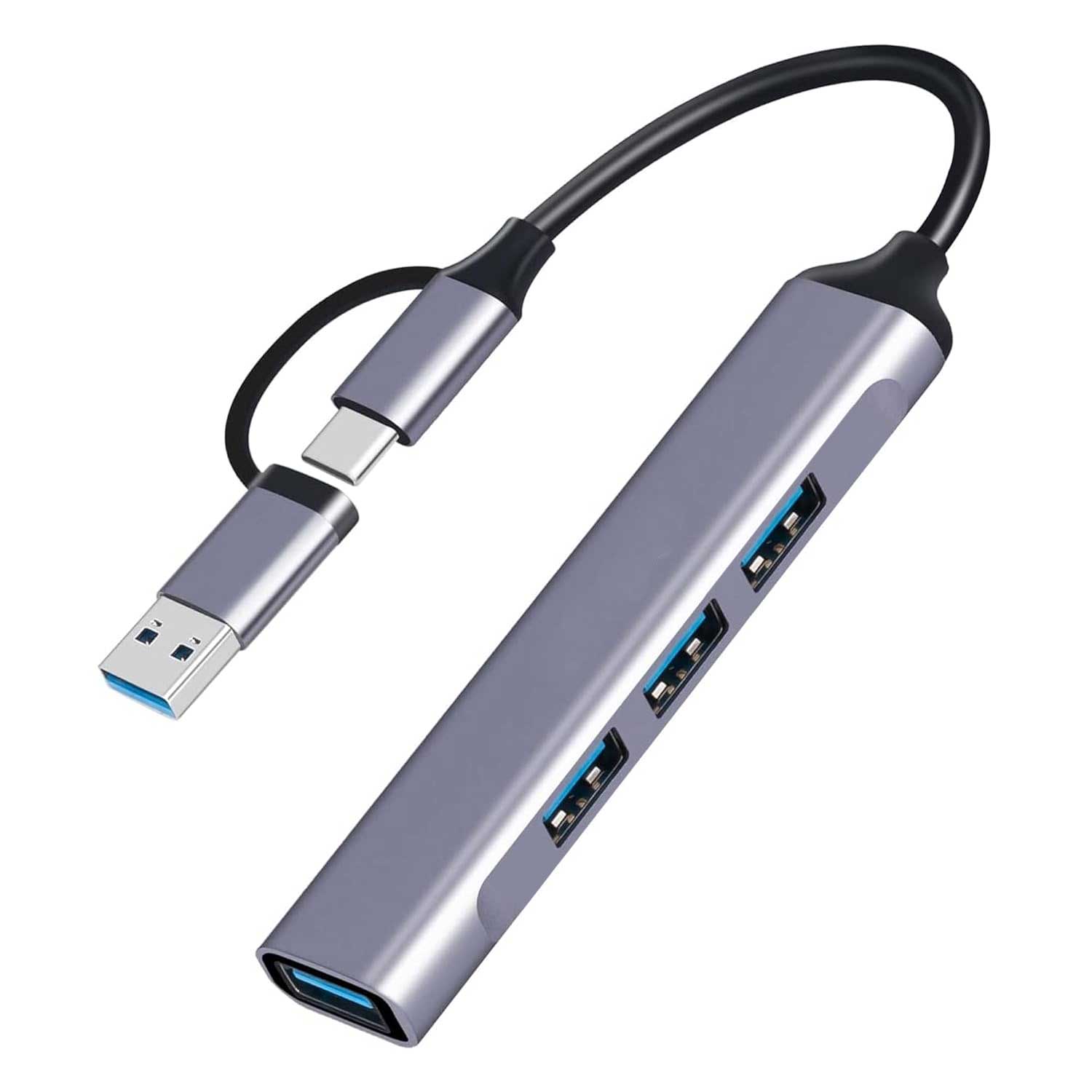 USB-C Adapter 4-in-1 Hub USB-A USB-C to USB-A Converter USB Splitter ...