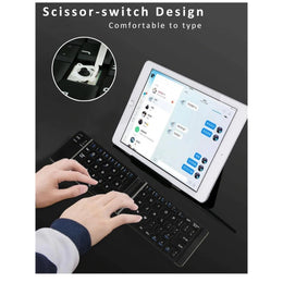 Wireless Keyboard Folding Rechargeable Portable Compact – OdeMobile