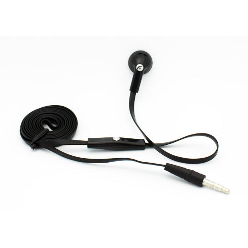 Mono Headset Wired Earphone Single Earbud 3.5mm Headphone Flat – OdeMobile