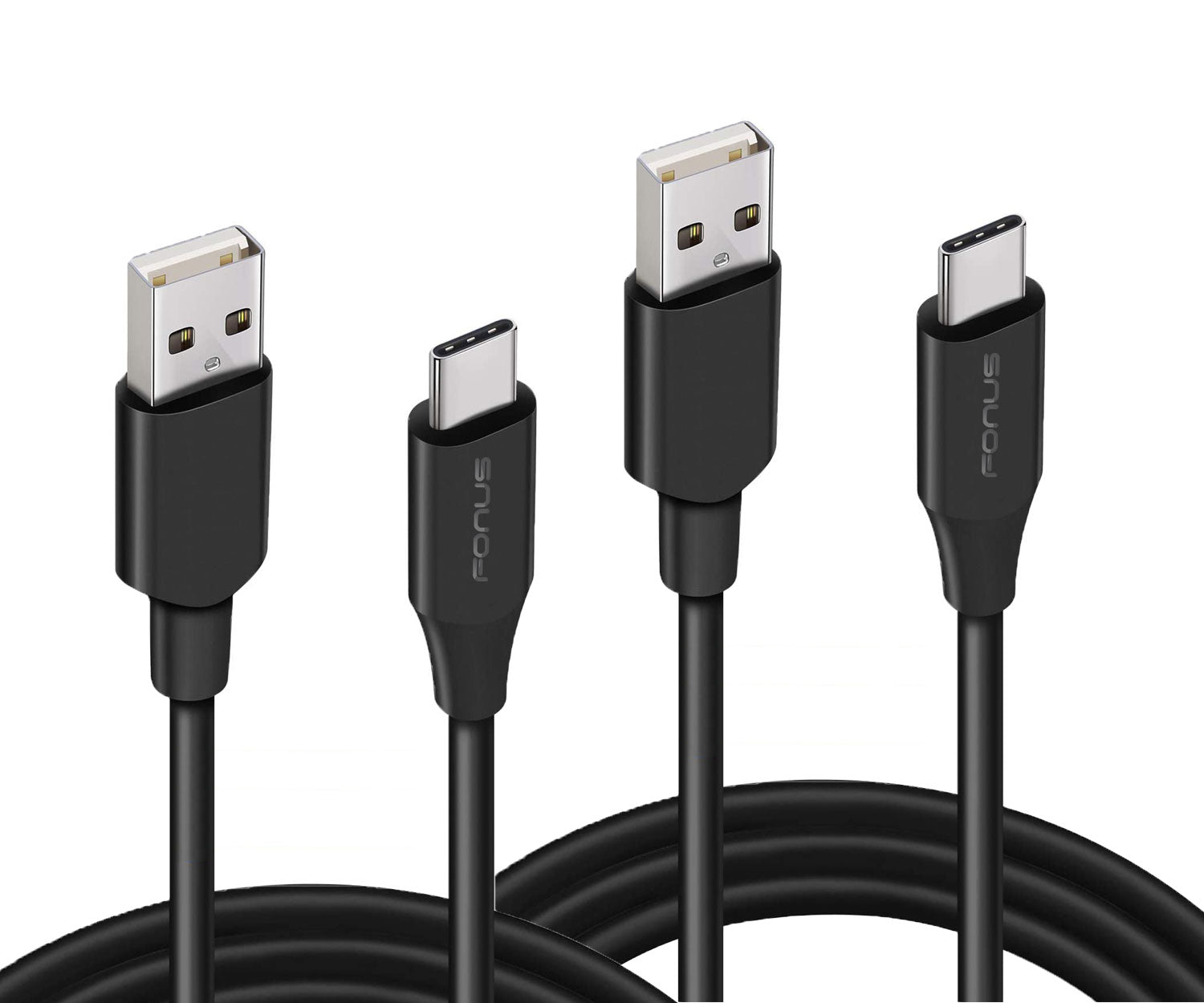 6ft and 10ft Long USB-C Cables Fast Charge TYPE-C Cord Power Wire Data ...