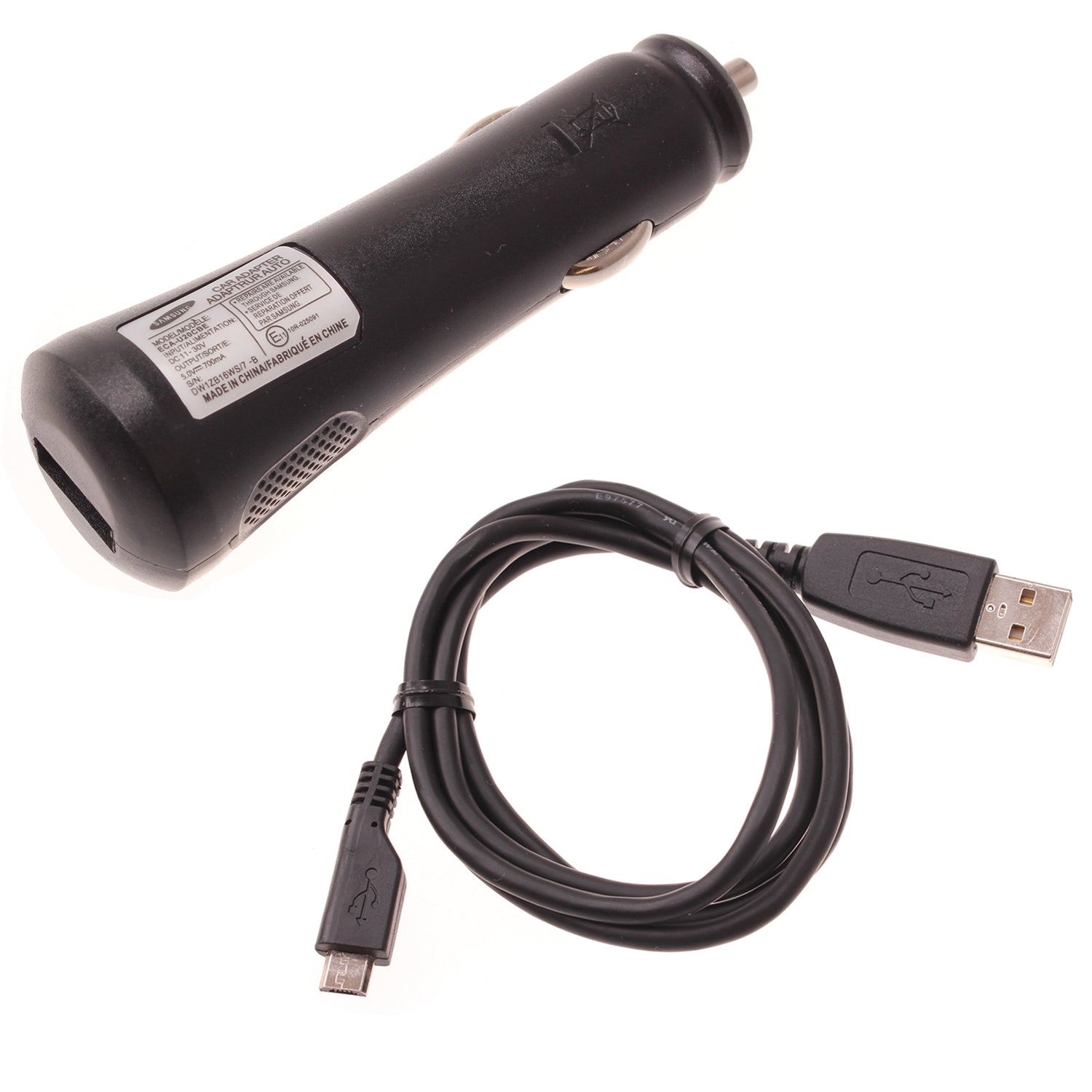 Car Charger Micro USB Cable DC Socket Power Adapter Plug-in Wire - ONY ...